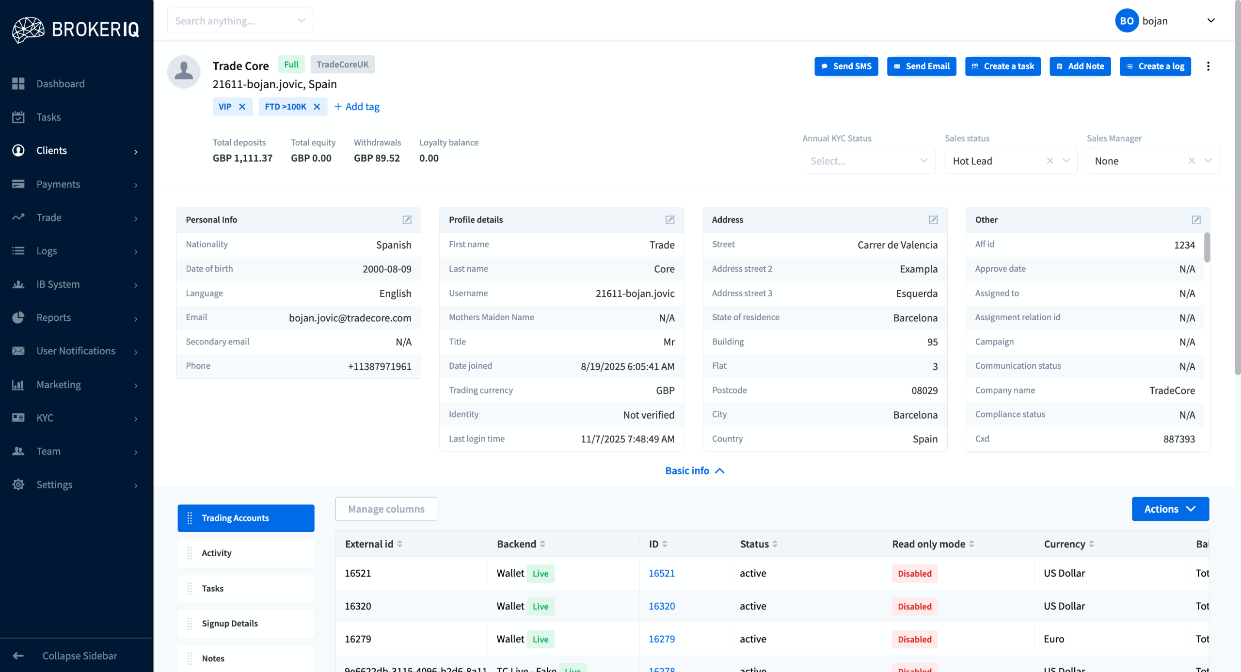 TradeCore - CRM for FX/CFD Brokers